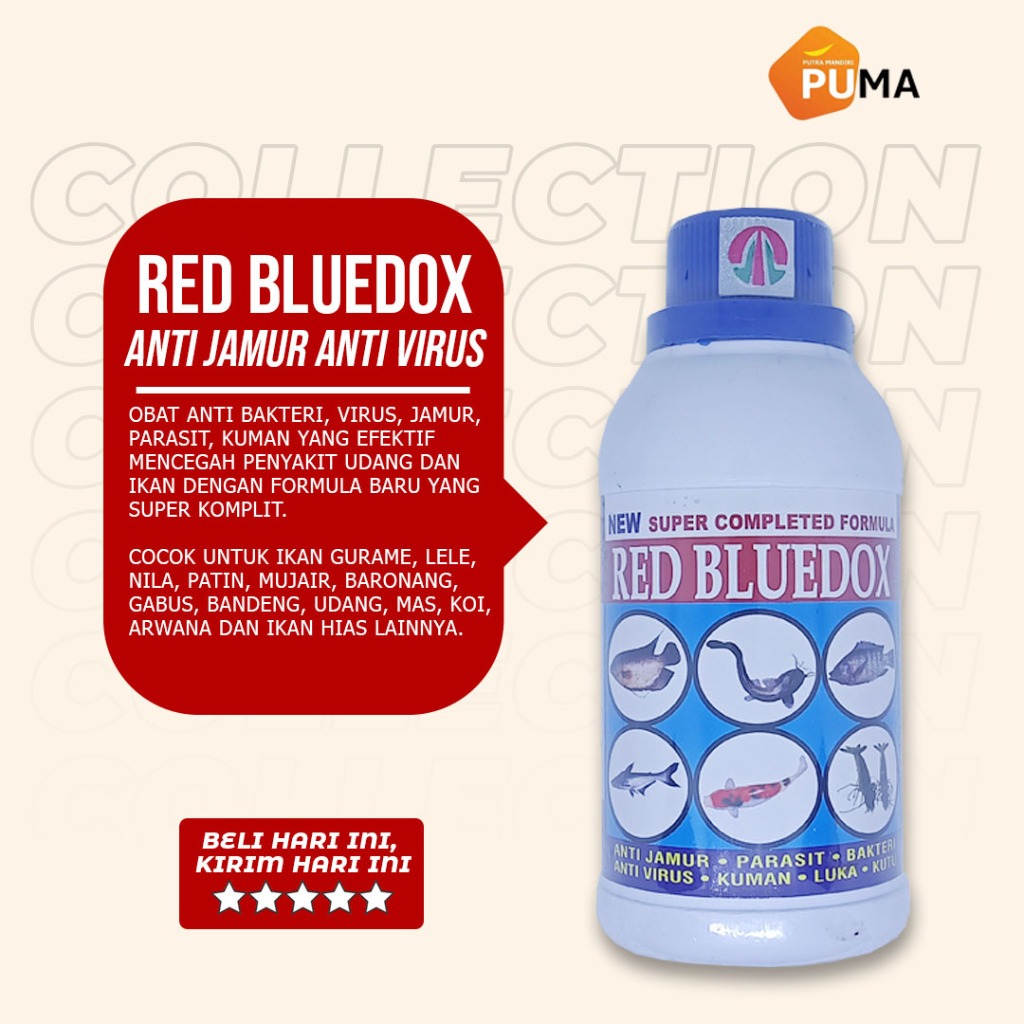 Jual RED BLUEDOX - ANTI JAMUR IKAN, PARASIT, BAKTERI, KUMAN, LUKA, KUTU ...