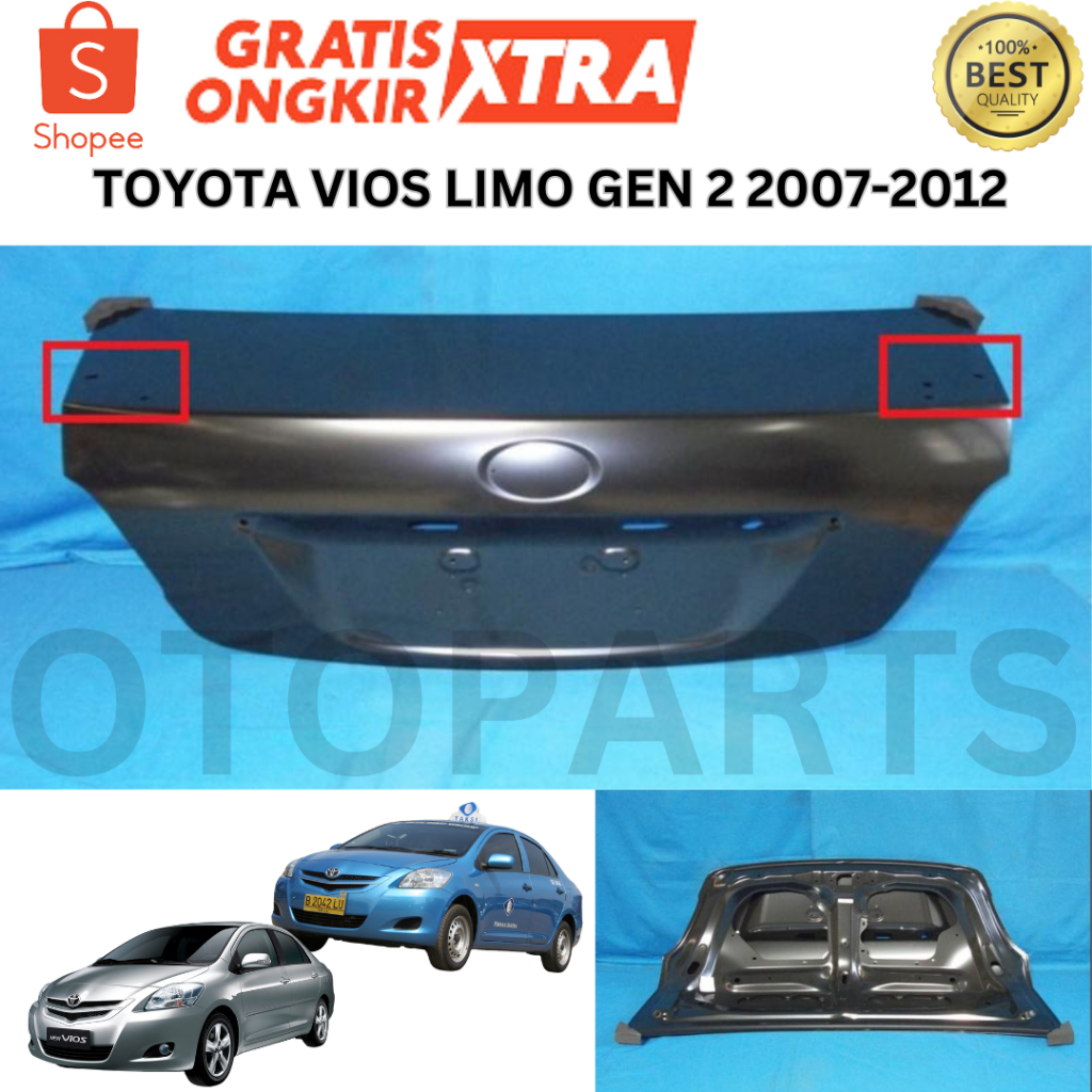 Jual BACK DOOR PINTU BAGASI VIOS LIMO GEN 2 2007 2008 2009 2010 2011 2012 BARU IMPORT | Shopee ...