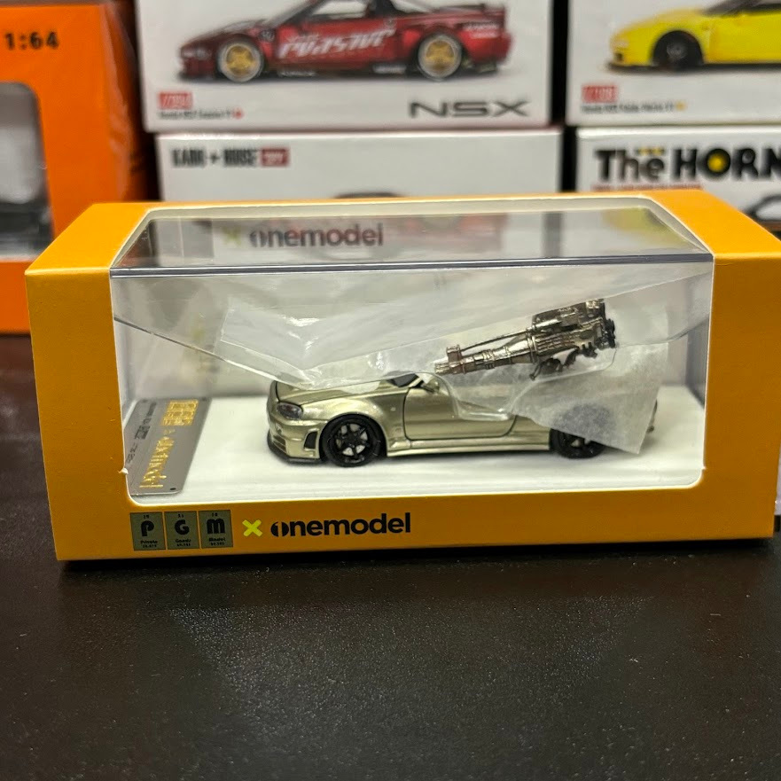 Jual PGM x One Model 1:64 Nissan Skyline R34 Millenium Jade | Shopee ...
