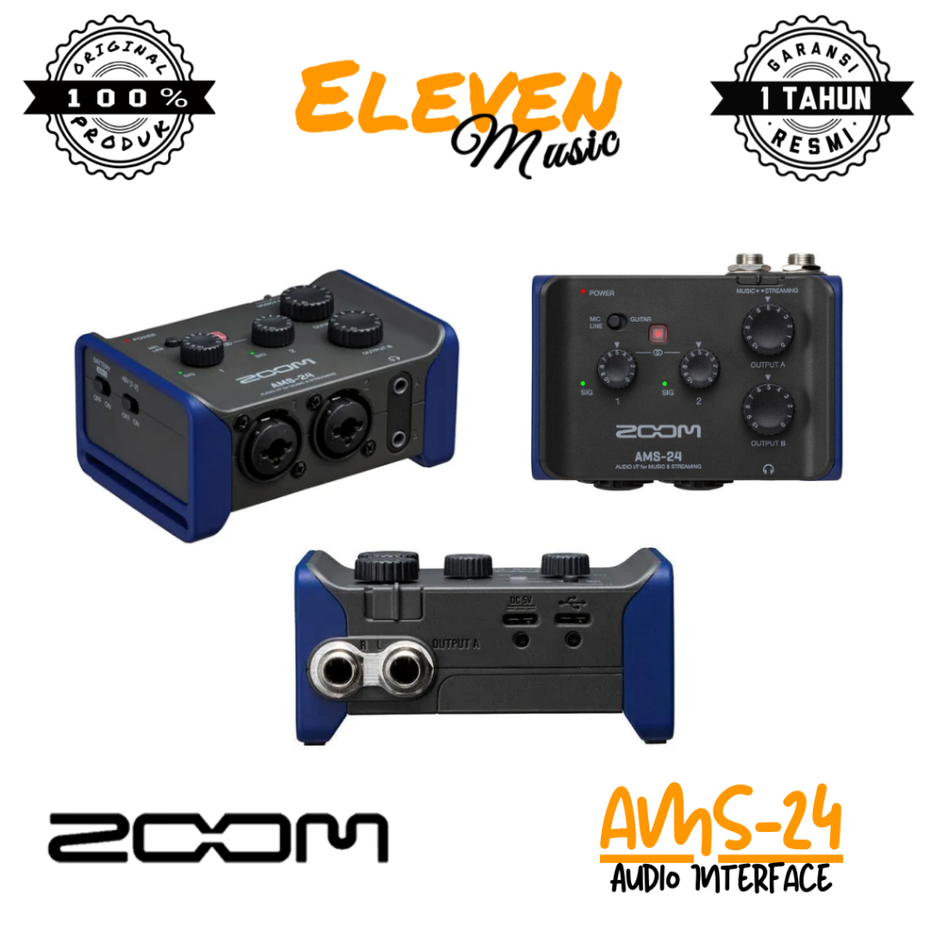 Jual Zoom AMS 24 Audio Interface for Music & Streaming original AMS24 | Shopee Indonesia