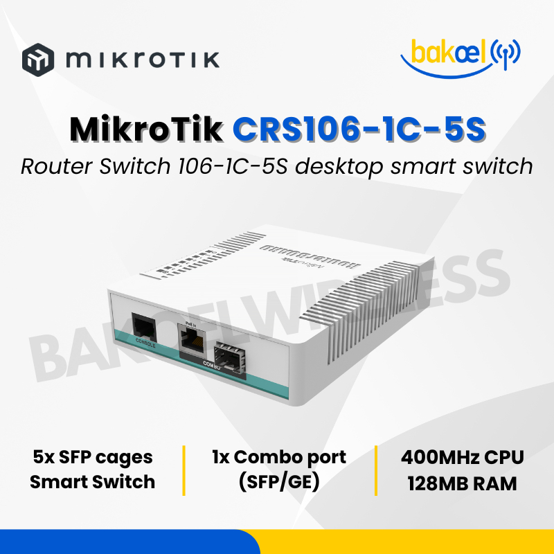 Jual MikroTik CRS106 1C 5S CRS106 1C 5S Mikrotik CRS106-1C-5S | Shopee Indonesia