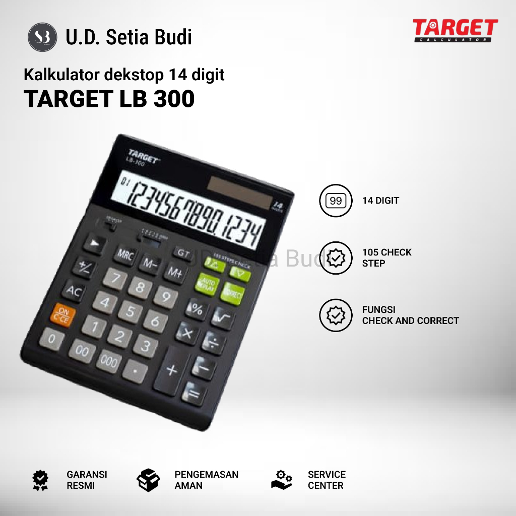 Jual Kalkulator Dekstop 14 Digit TARGET LB-300 | Shopee Indonesia