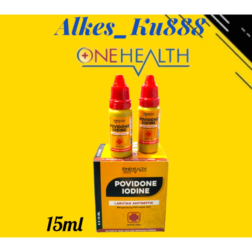 Jual POVIDONE IODINE ONEHEALTH 15 ML | Shopee Indonesia
