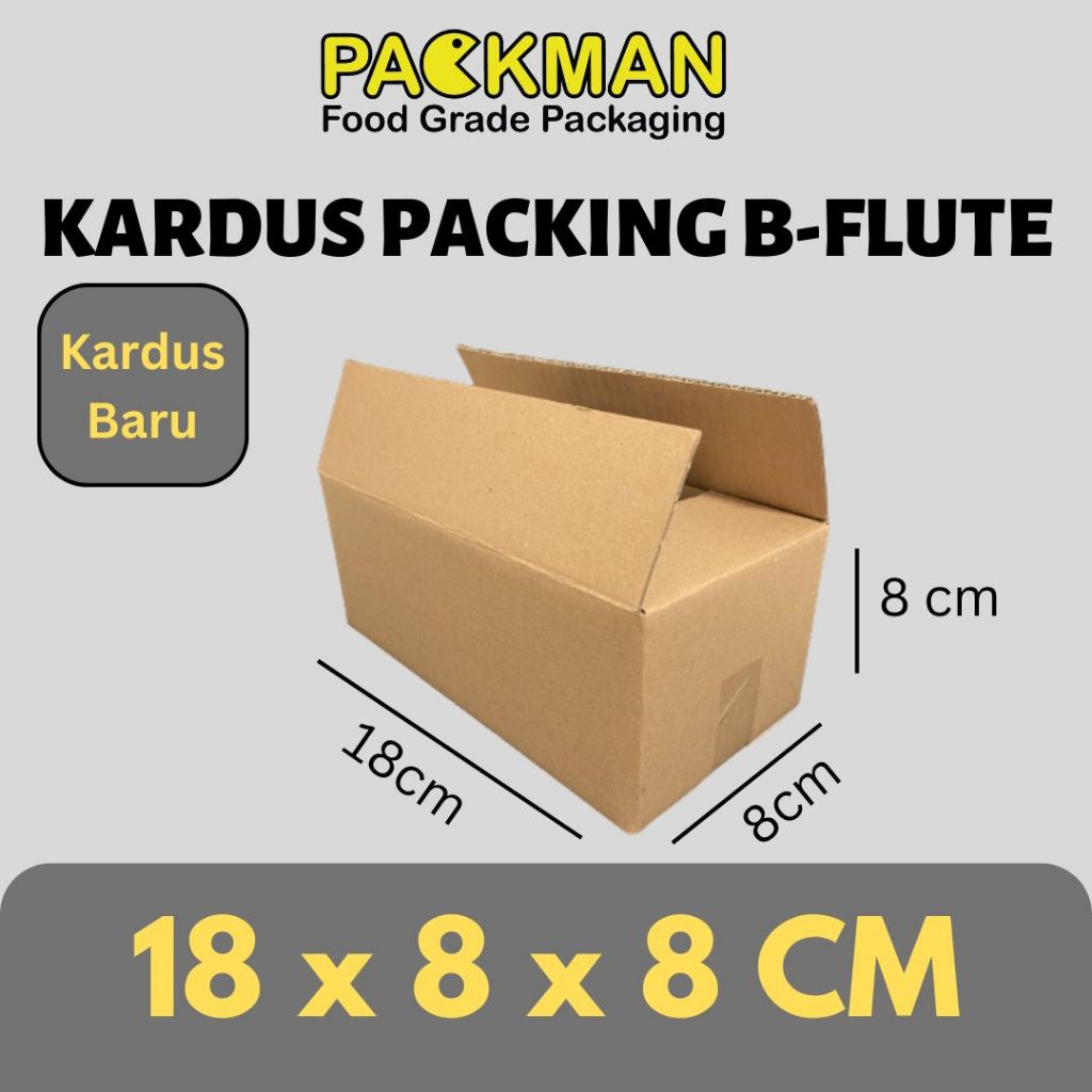 Jual KARDUS PACKING 18x8x8 cm / BOX KARTON CORUGATED B-FLUTE / PACKING ...