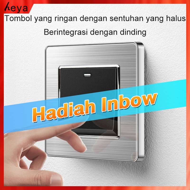 Jual 【Hadiah inbow】Saklar Seri Style Tanam Saklar Hitam Modern Saklar ...
