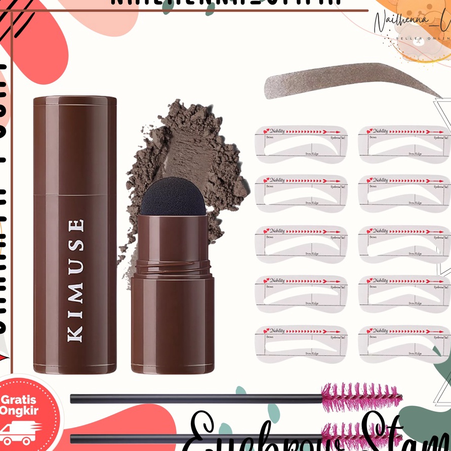 Jual NEW VARIAN KIMUSE One Step Eyebrow Stamp Shaping Kit Stempel Alis ...