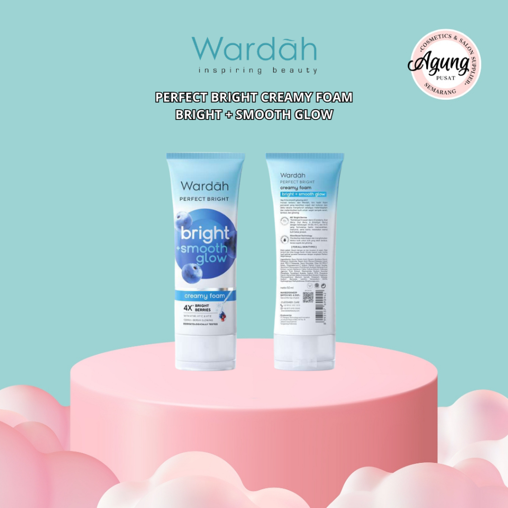 Jual Wardah Perfect Bright Creamy Foam Bright + Smooth Glowing - Facial Wash | Shopee Indonesia