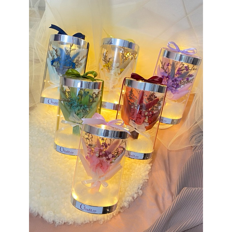 Jual Buket Bunga Mika Tabung Mini Buket Tabung | Shopee Indonesia