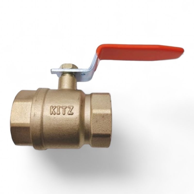 Jual KITZ Ball Valve Kuningan 1½" Inch | Stop Kran Kuningan Ori | Shopee Indonesia