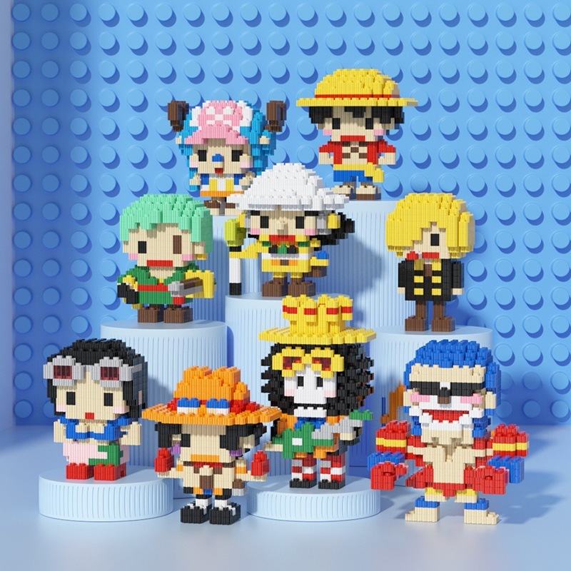 Jual Nano Blocks One Piece Luffy Usop Zoro Chopper Micro Block Mikro ...