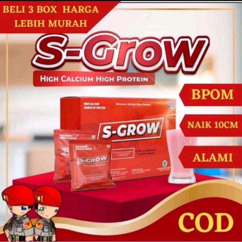 Jual Distributor Susu S-grow High Calcium isi 10 Sachet Minuman Serbuk ...