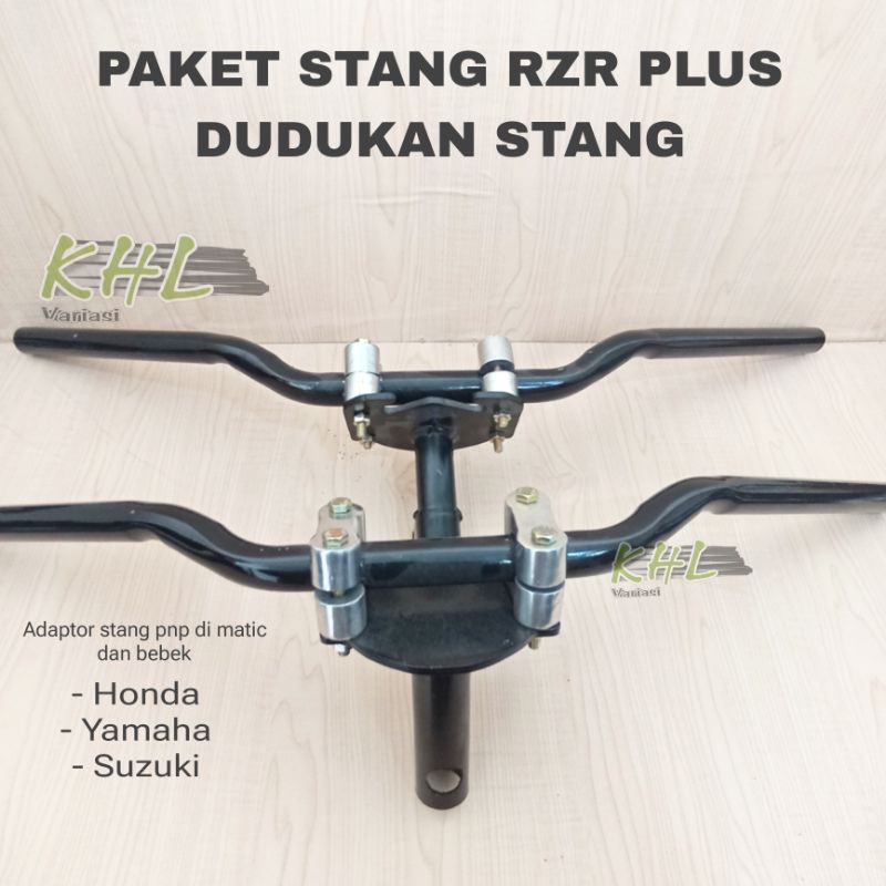 Jual Paket Stang Rzr plus Dudukan Stang Honda Yamaha Suzuki Matic Bebek ...