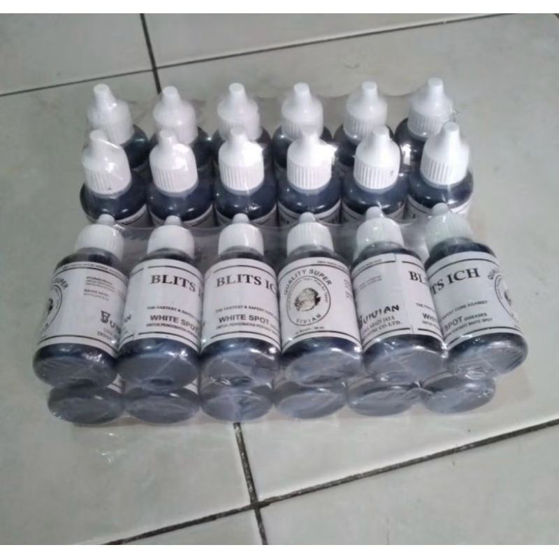Jual Blits Ich obat white spot obat biru ikan 30 ml | Shopee Indonesia