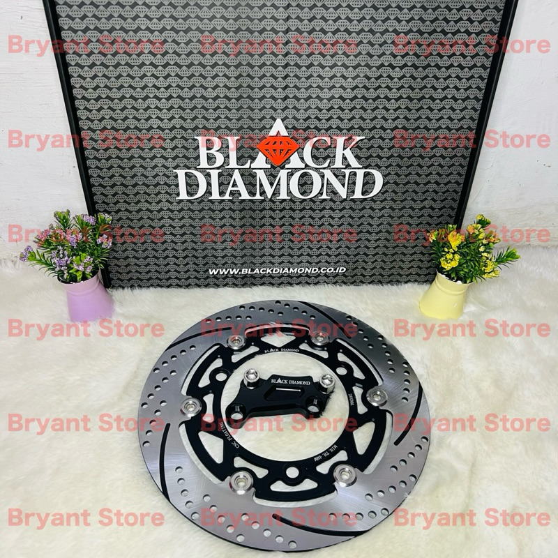 Jual PIRINGAN CAKRAM DEPAN BLACK DIAMOND 260MM NMAX NEW NMAX OLD AEROX NEW AEROX OLD LEXI CNC ...
