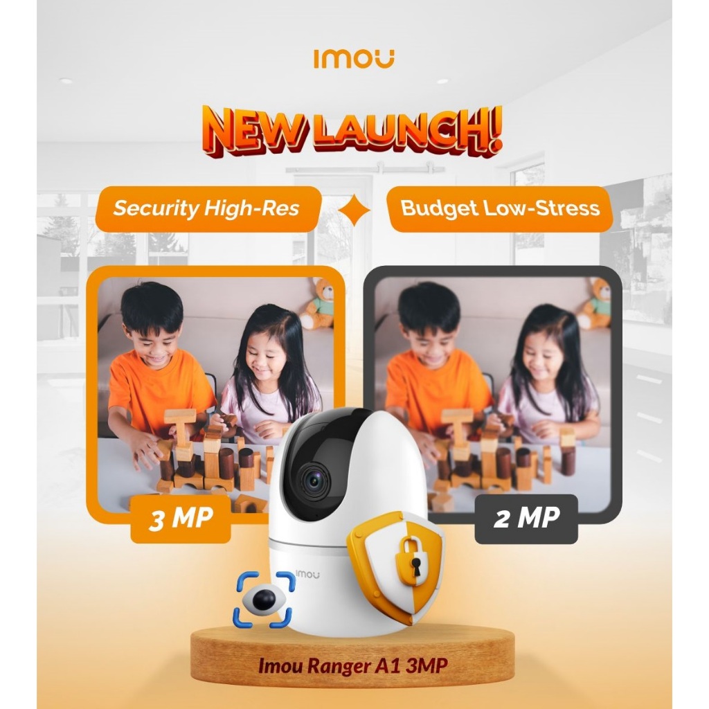 Jual CAMERA cctv Imou Ranger A1 3Mp 1080P - 360° Coverage with AI Human ...
