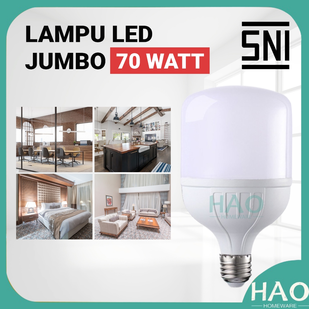 Jual Lampu Led Jumbo 70 Watt/lampu led tbulb/LED Berqulitas Murah | Shopee Indonesia