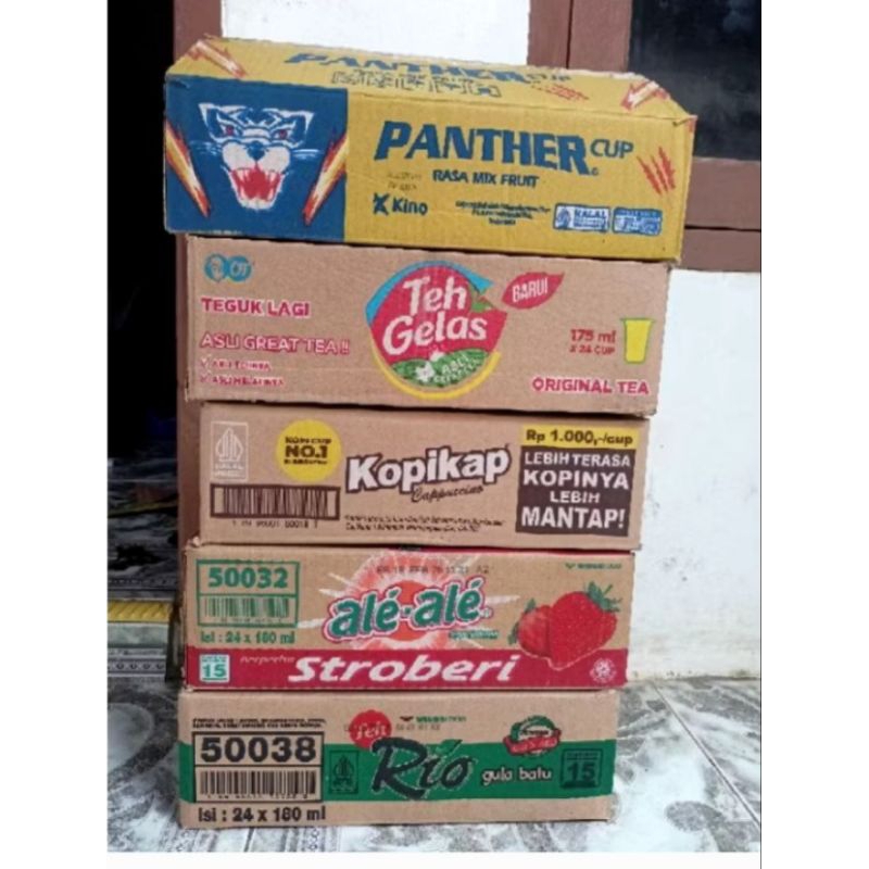Jual Kardus Bekas Teh rio teh gelas ale ale kopikap 32x23x11 | Shopee ...