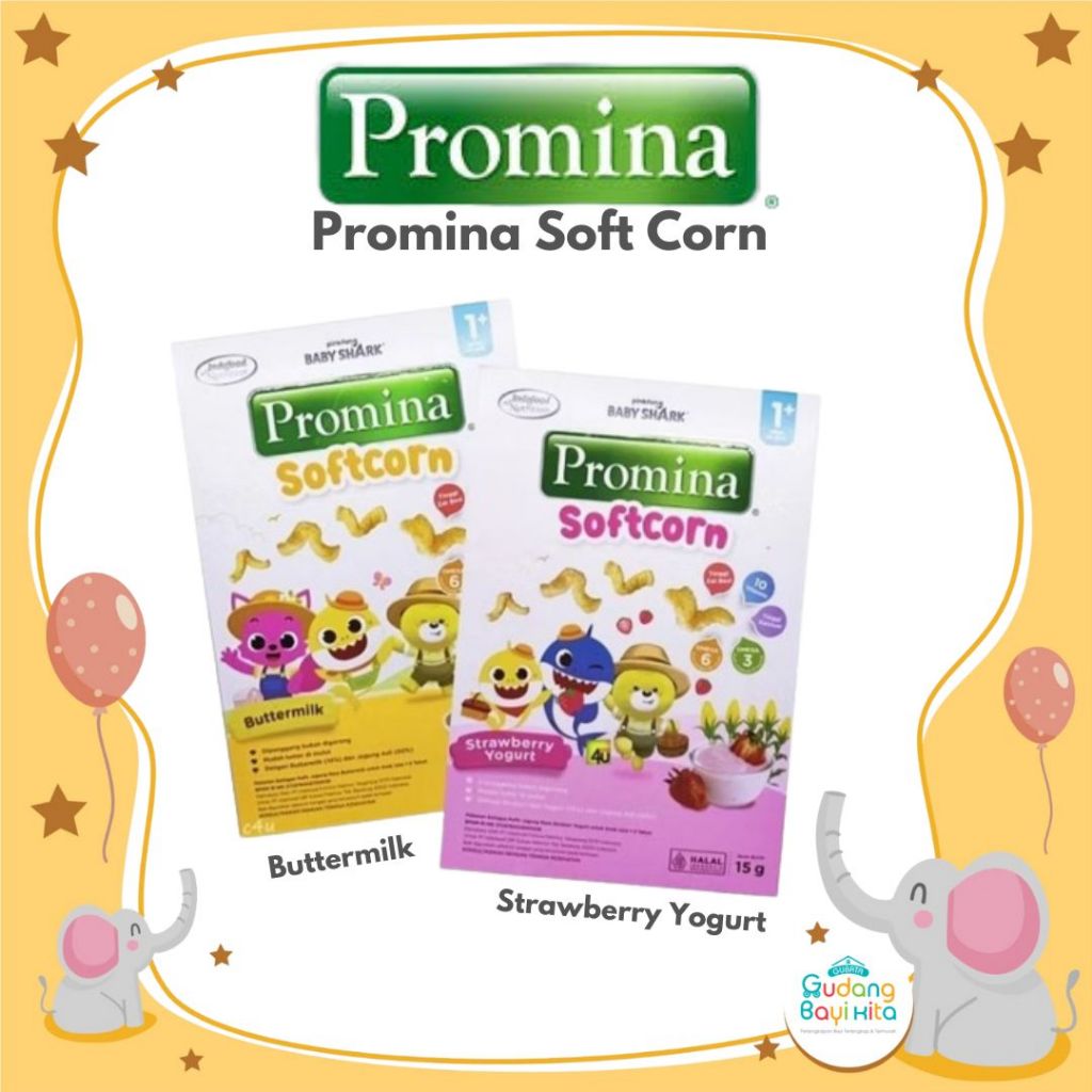 Jual Promina Softcorn 1+ tahun - Crunchies Puff - Camilan Bayi dan Anak ...