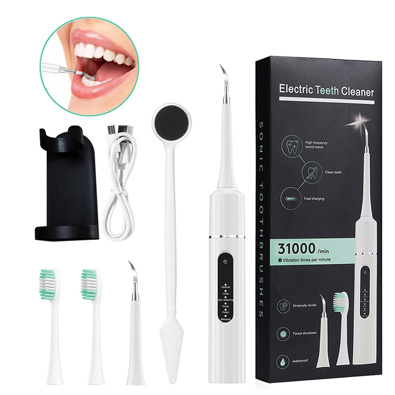 Jual 2 in 1 Pengukur ultrasonik Scaler Listrik Portabel Sikat Gigi ...