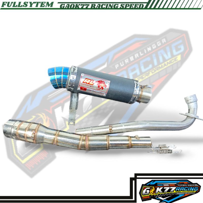 Jual Redleo Canister Open Spec pipe 51mm for Wave 100 110 125 Xrm 100 ...