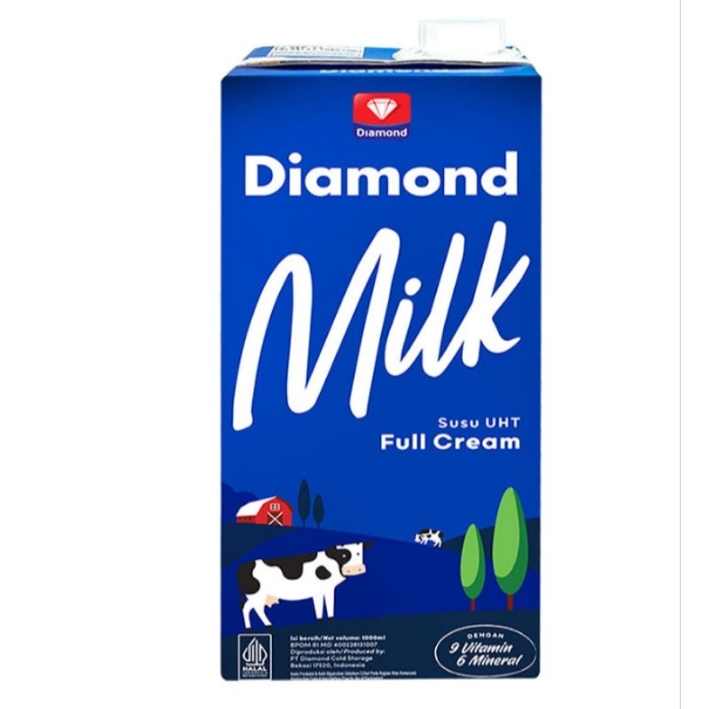 Jual Diamond Milk Susu UHT Full Cream 1 Liter | Shopee Indonesia
