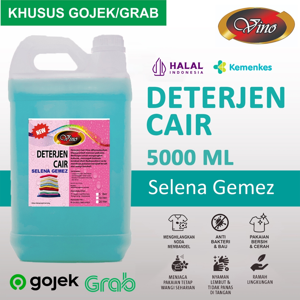 Jual VINO Deterjen Cair Laundry DAILY Detergent Liquid 5 Liter Khusus ...