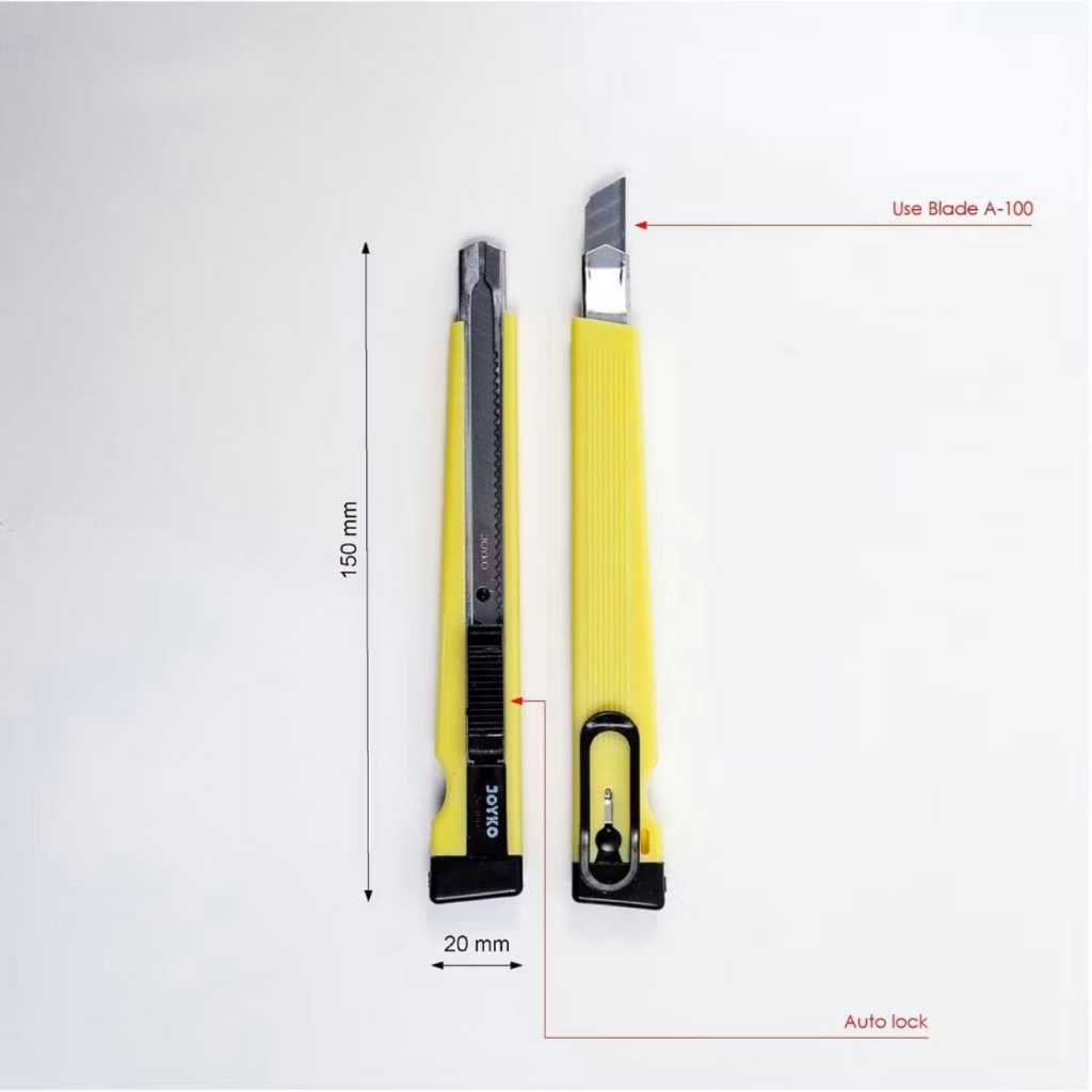 Jual Cutter Joyko Hitam-Kuning A-300 | Shopee Indonesia