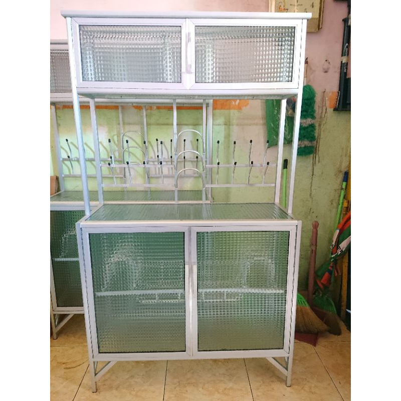 Jual RAK PIRING ALUMiNIUM 4 PINTU | Shopee Indonesia