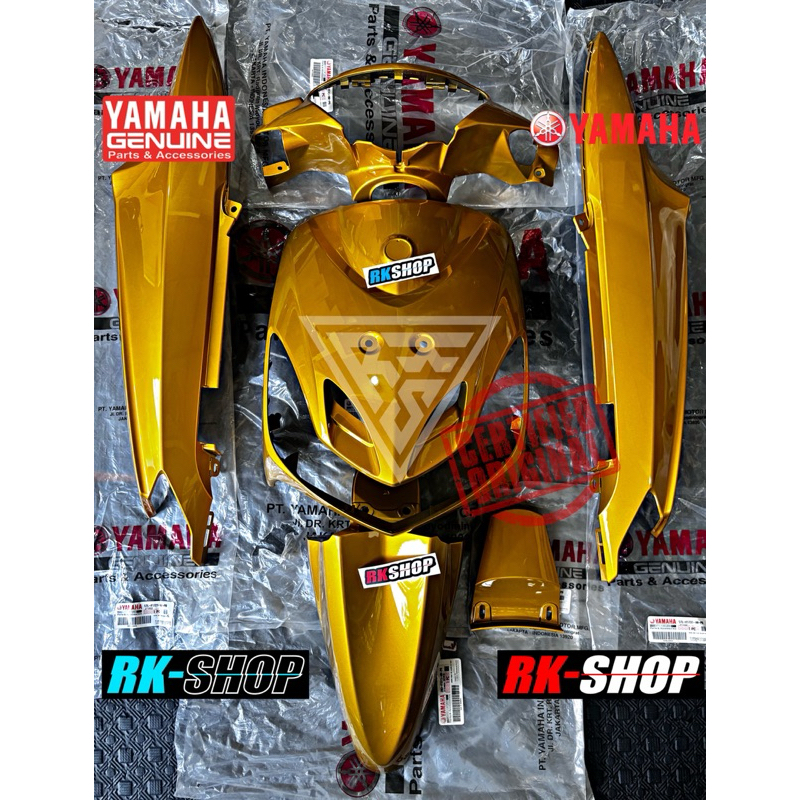 Jual cover body mio smile gold full body original yamaha genuine 28d-pb ...