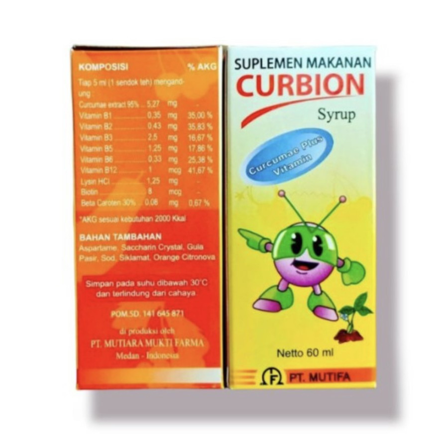 Jual Curbion Sirup 60 ml Mutifa / Curcuma Plus Vitamin / vitamin untuk ...
