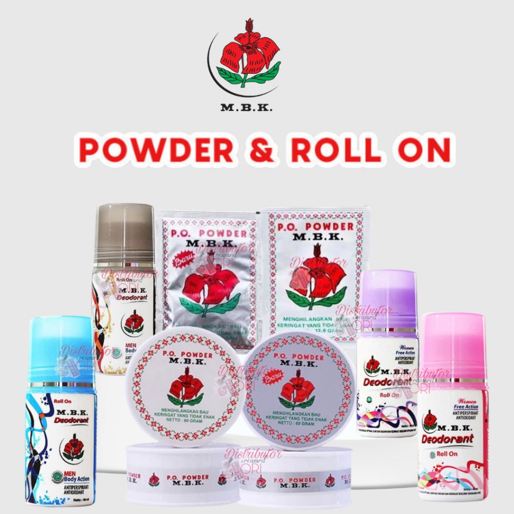 Jual M.B.K Deodorant Roll On 40 ml | Powder Sachetan Putih | Silver ...