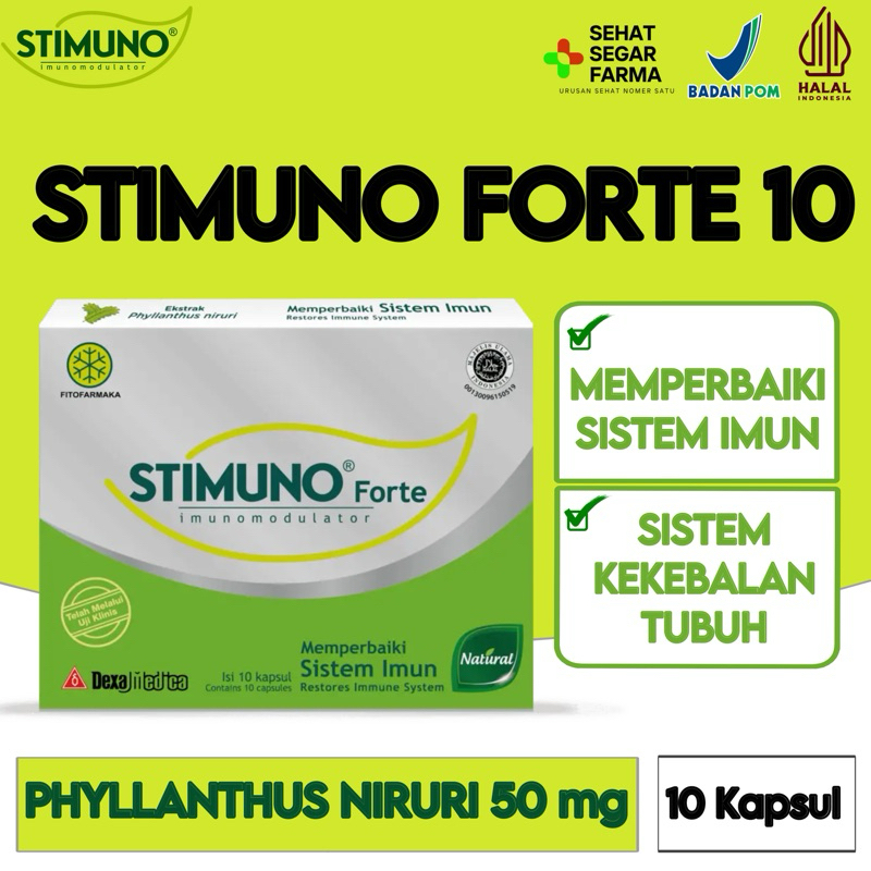 Jual STIMUNO FORTE 10 KAPSUL MEMPERBAIKI SISTEM IMUN MENIGNKATKAN ...