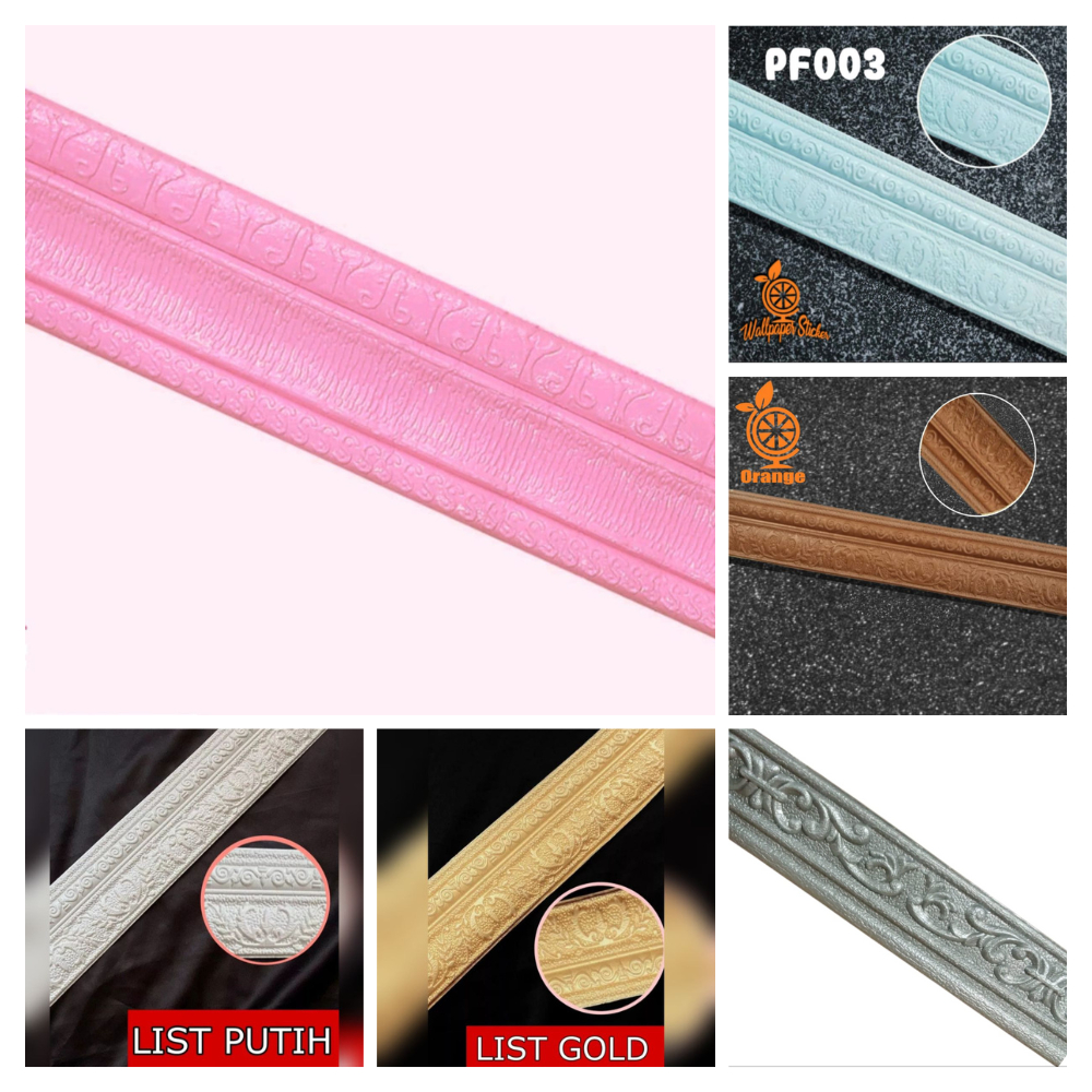 Jual List Wallpaper Dinding List Foam 3D Wall Border Lis Foam Stiker ...
