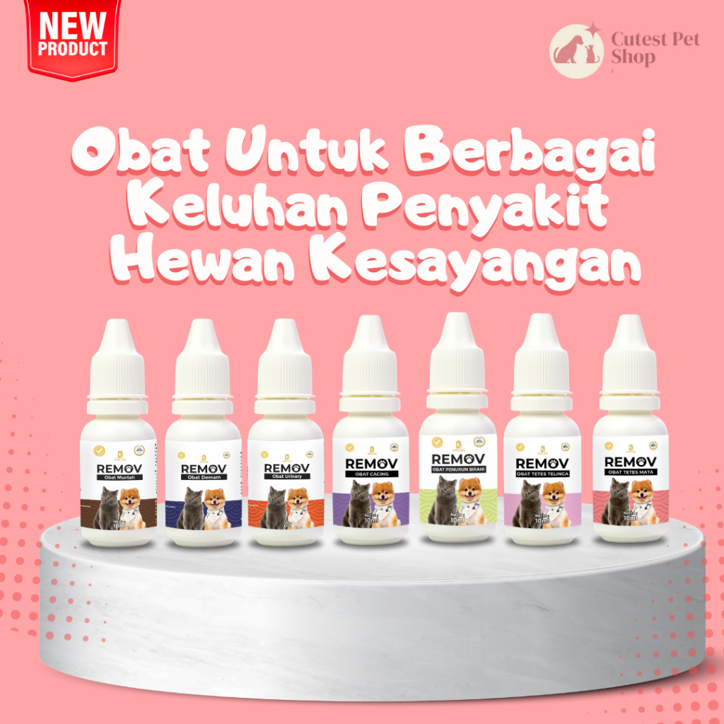 Jual Obat Kucing Dan Anjing Mengobati Cacing Diare Telinga Muntah Mata ...