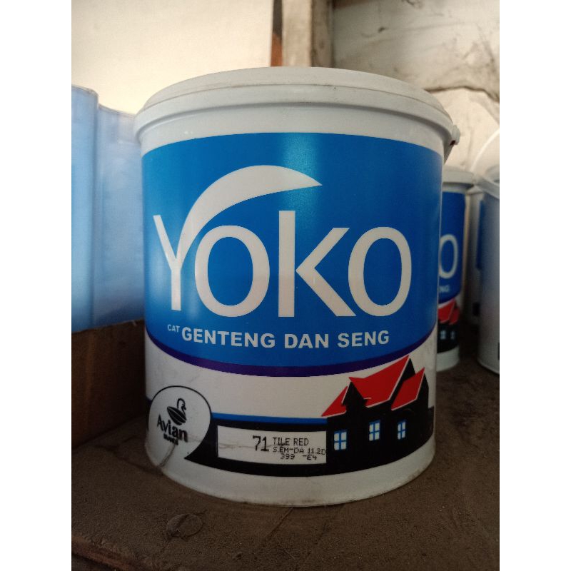 Jual Yoko Cat Genteng dan Seng kemasan 4 Kg ( Galon ) murah bagus ...