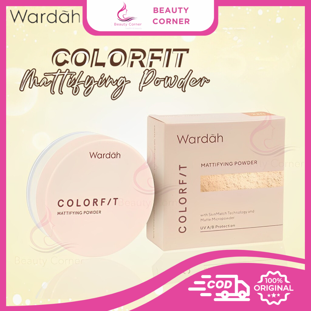 Jual Wardah Colorfit Mattifying Powder - 15g | Shopee Indonesia