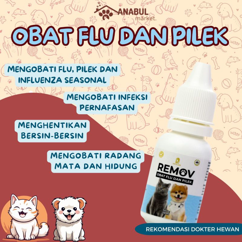 Jual Obat Flu & Pilek Kucing dan Anjing Remov Ampuh Atasi Flu Pada Hewan | Shopee Indonesia