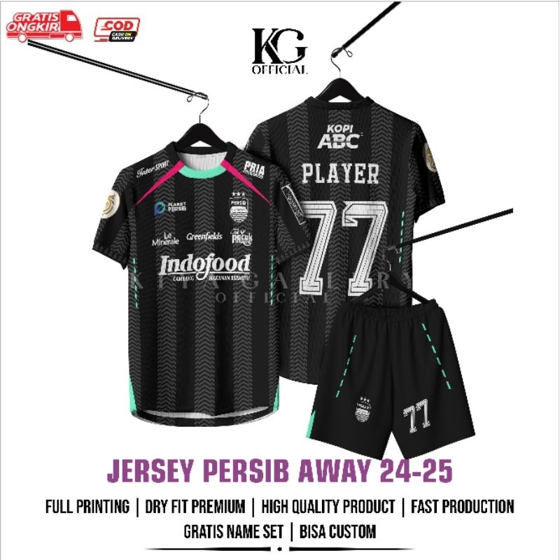 Jual JERSEY PERSIB AWAY 24-25 BINTANG 4 FULL PRINTING GRATIS PASANG ...