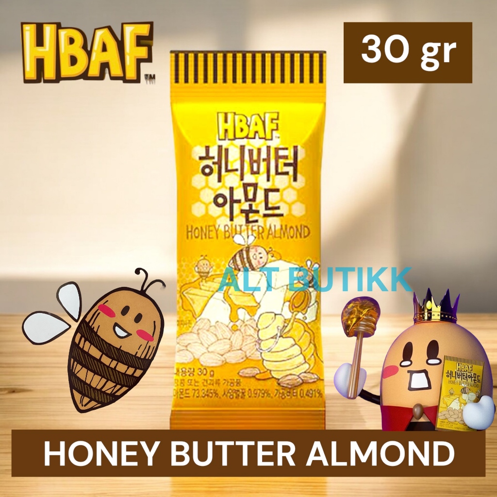 Jual HBAF HONEY BUTTER ALMOND | KACANG ALMOND LAPIS MADU | PRODUCT OF KOREA | Shopee Indonesia