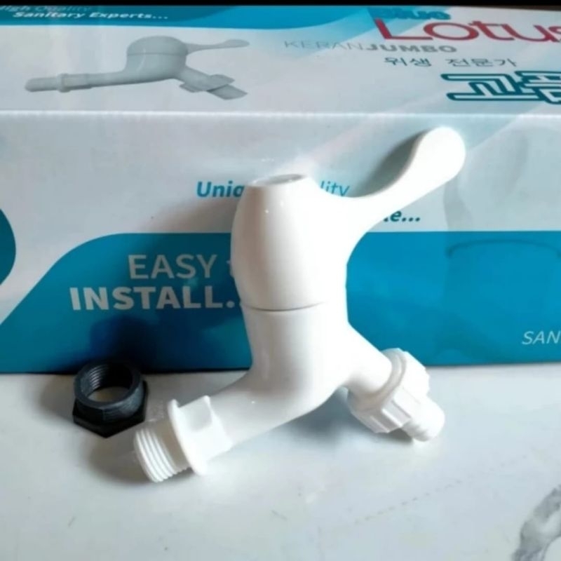 Jual Keran PVC 1/2 Engkol Jumbo New Sanho / Keran Air PVC / Kran Engkol ...