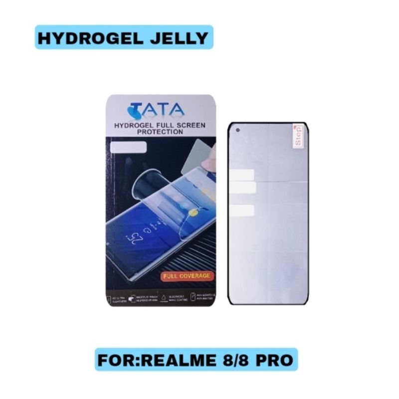 Jual REALME 8 PRO Q3 5G TATA HYDROGEL JELLY FULL SCREEN GUAR PRMIUM ...
