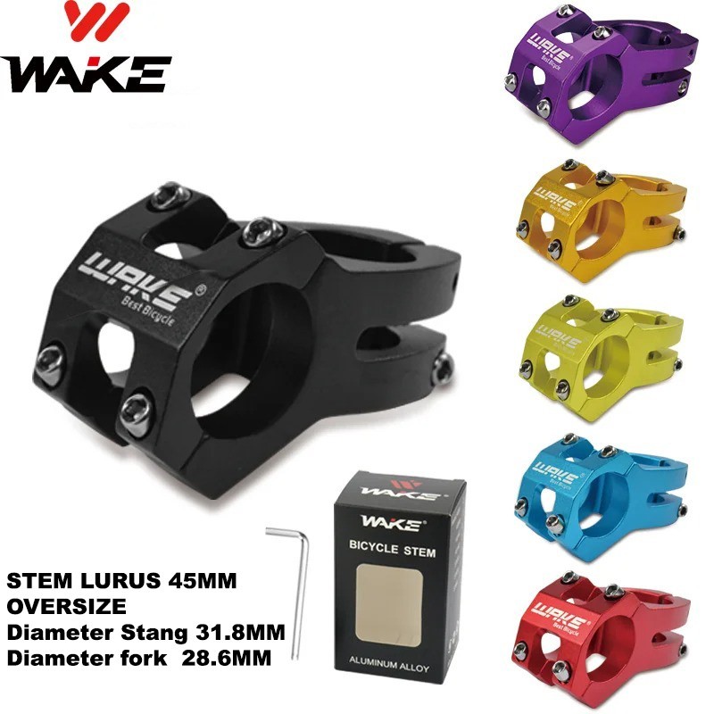 Jual Wake A089 Stem Sepeda MTB Roadbike 45mm Oversize OS 31.8mm ...