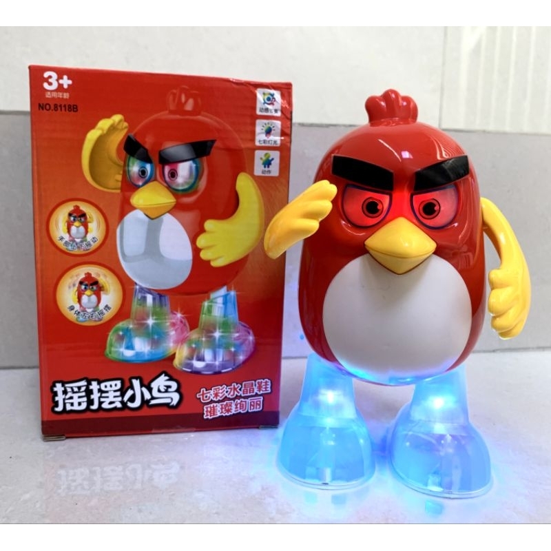 Jual Mainan Anak Robot Angry Bird Joget Lampu Musik | Shopee Indonesia