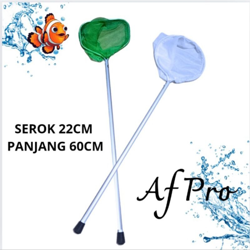 Jual SEROK 22CM ALUMINIUM GAGANG 60CM SEROK JARING IKAN SEROK KOLAM ...