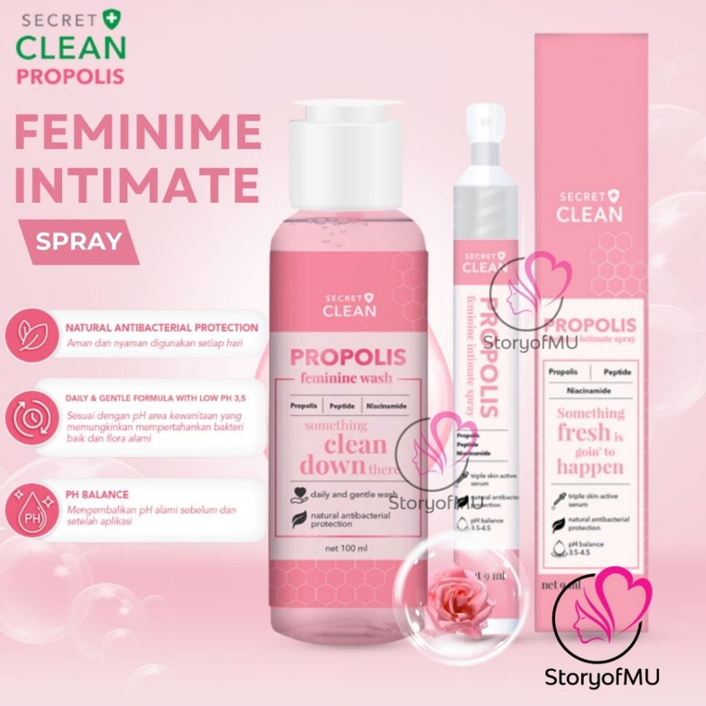 Jual SECRET CLEAN Propolis Feminine Care Wash 100ml | Feminine Intimate ...