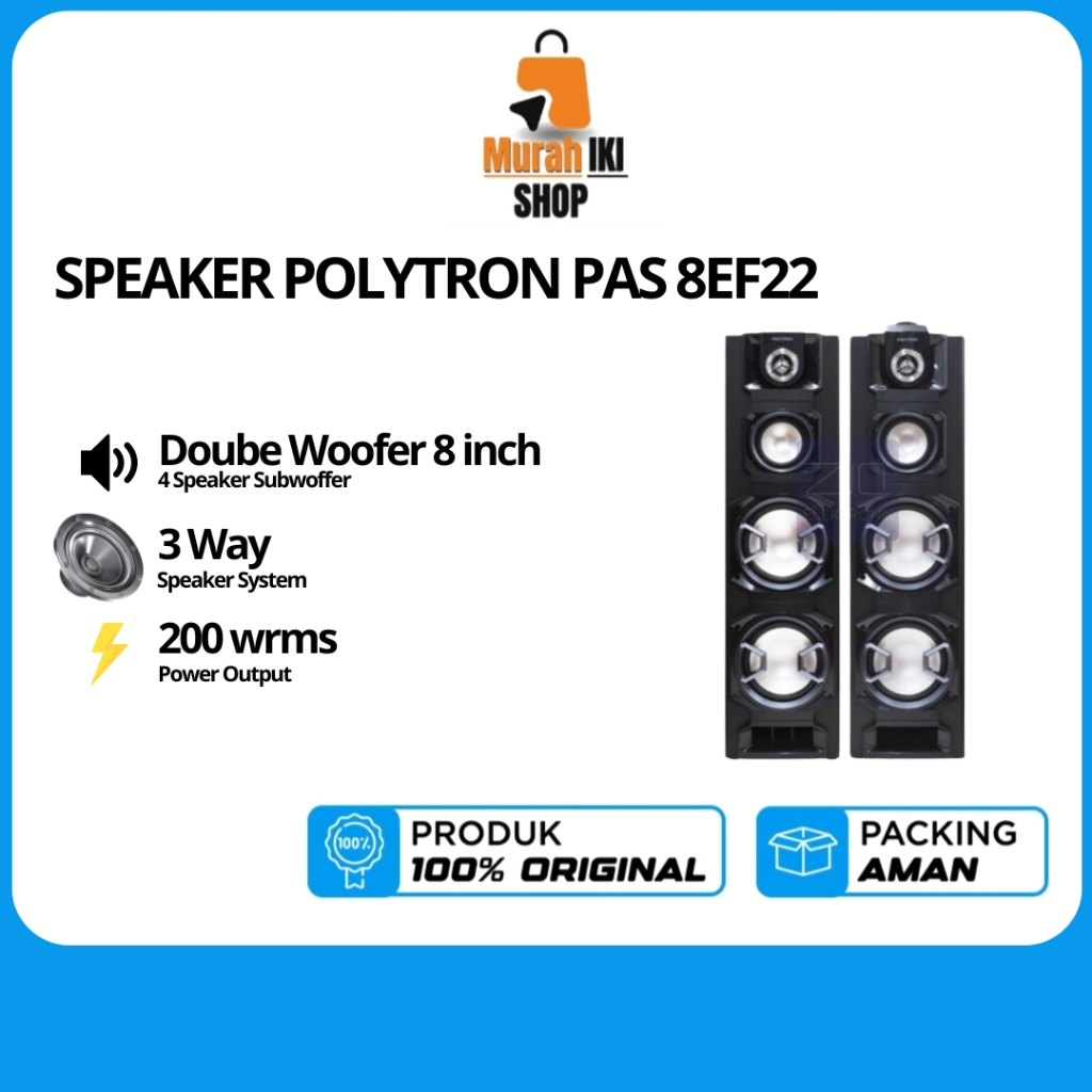 Jual SPEAKER AKTIF POLYTRON PAS 8EF22 | Shopee Indonesia