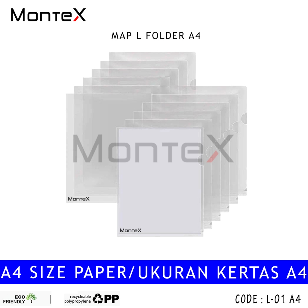 Jual MONTEX MAP L FOLDER A4 L-01 A4 | Shopee Indonesia