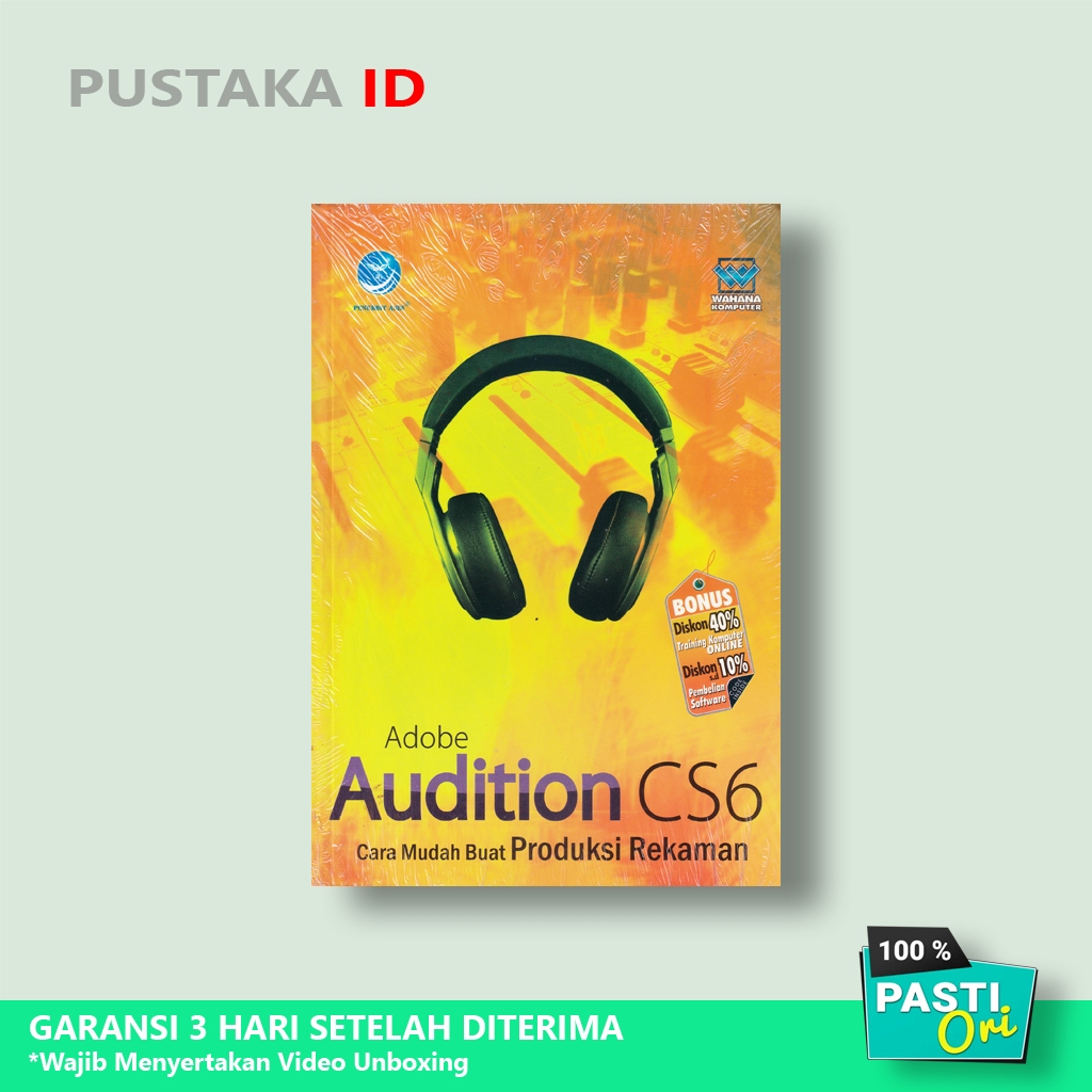 Jual Buku Adobe Audition CS6, Cara Mudah Buat Produksi Rekaman - Wahana Komputer | Shopee Indonesia
