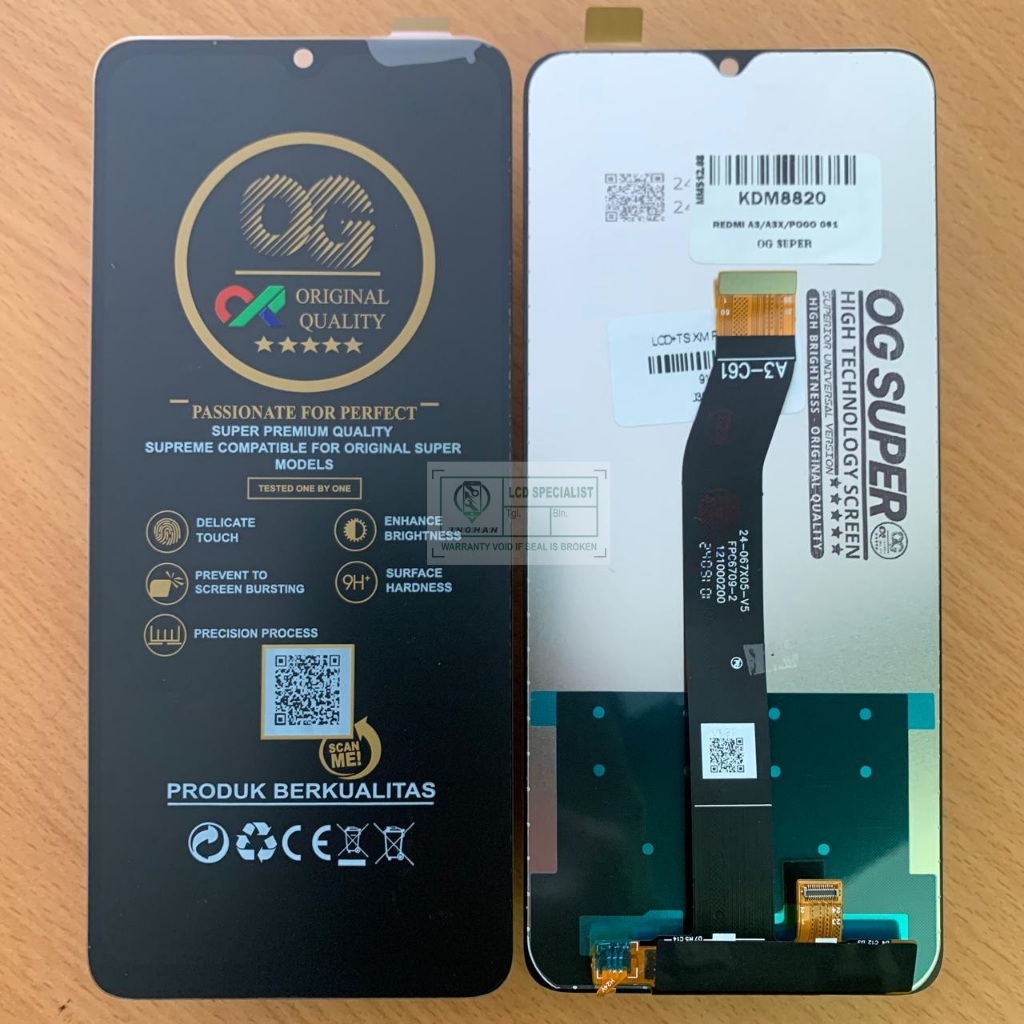 Jual LCD Touchscreen redmi A3/A3X/Poco C61 BLACK OG SUPER | Shopee ...