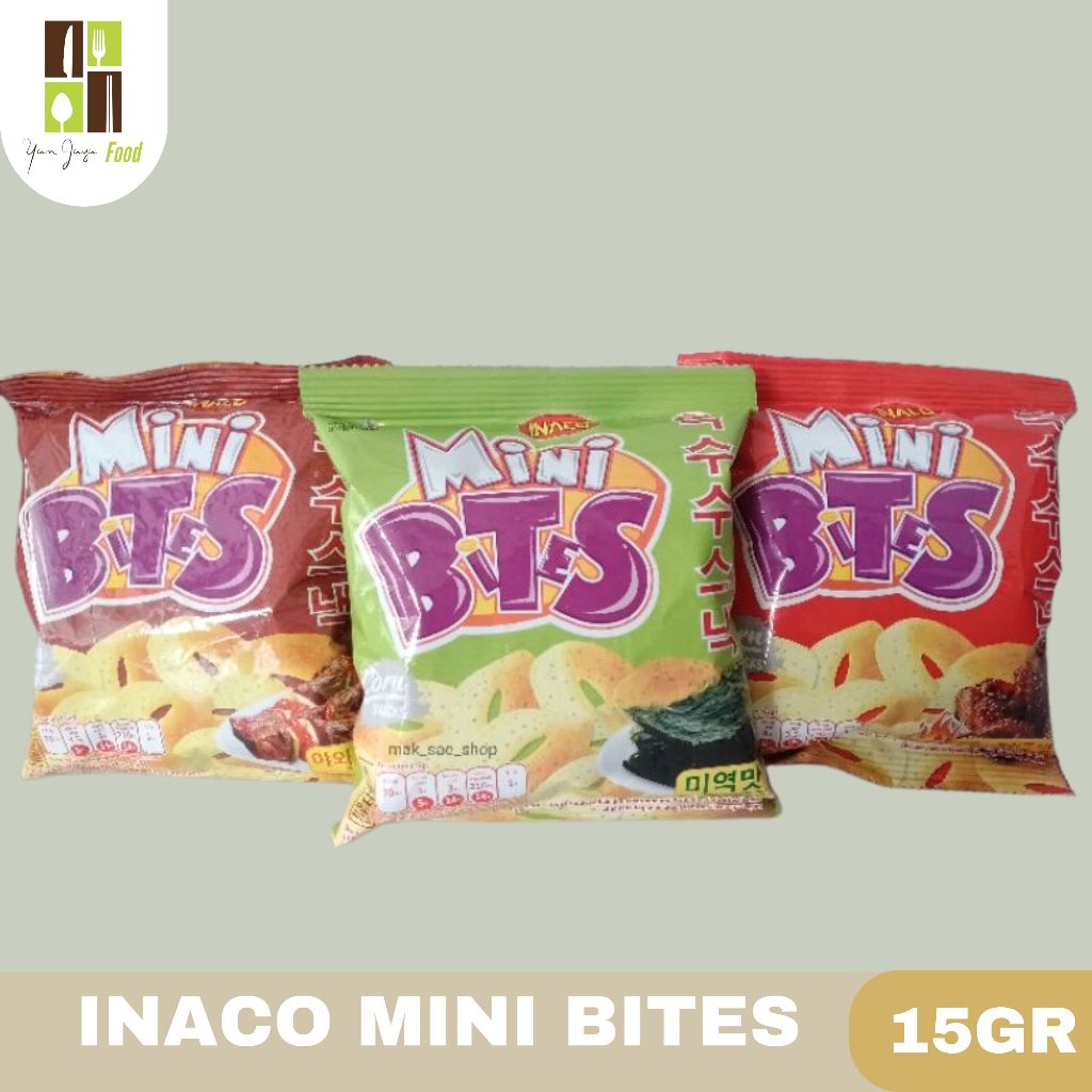 Jual Inaco Mini Bites / BTS Snack Korea / Snack Bites / Rumput Laut ...